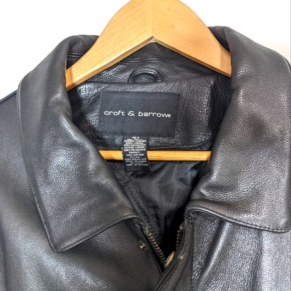 croft & barrow | Jackets & Coats | Croft And Barrow Mens Leather ...